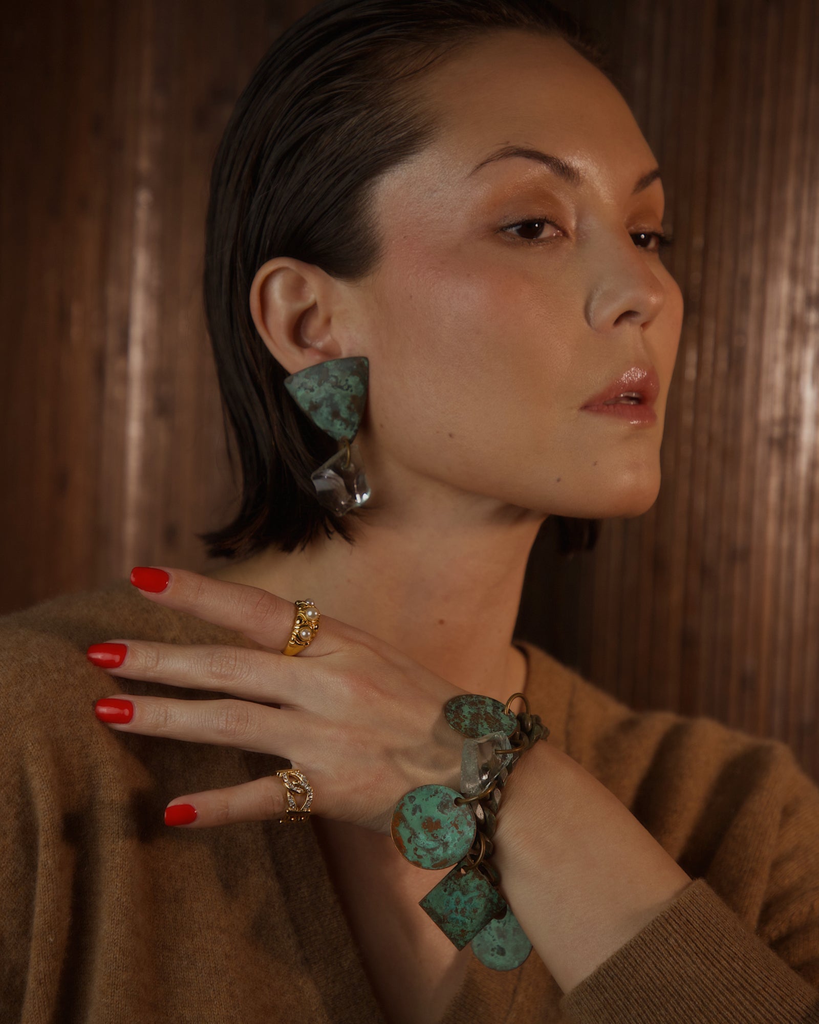 Vintage Modernist Patina & Sea Glass Set – Julia Vaughn