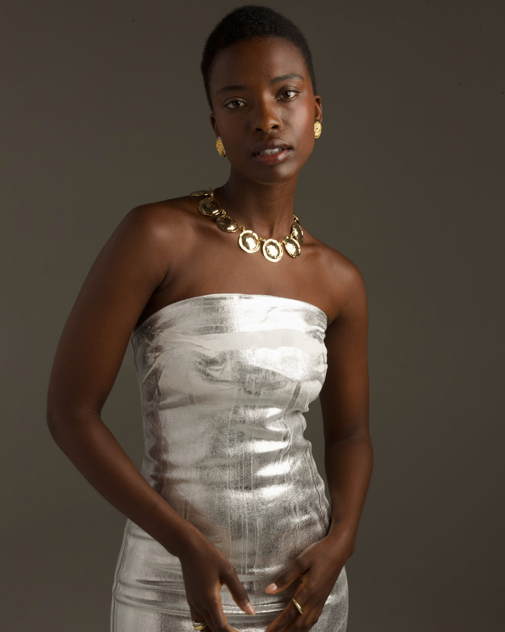 VINTAGE BRUTALIST DISC NECKLACE – Julia Vaughn