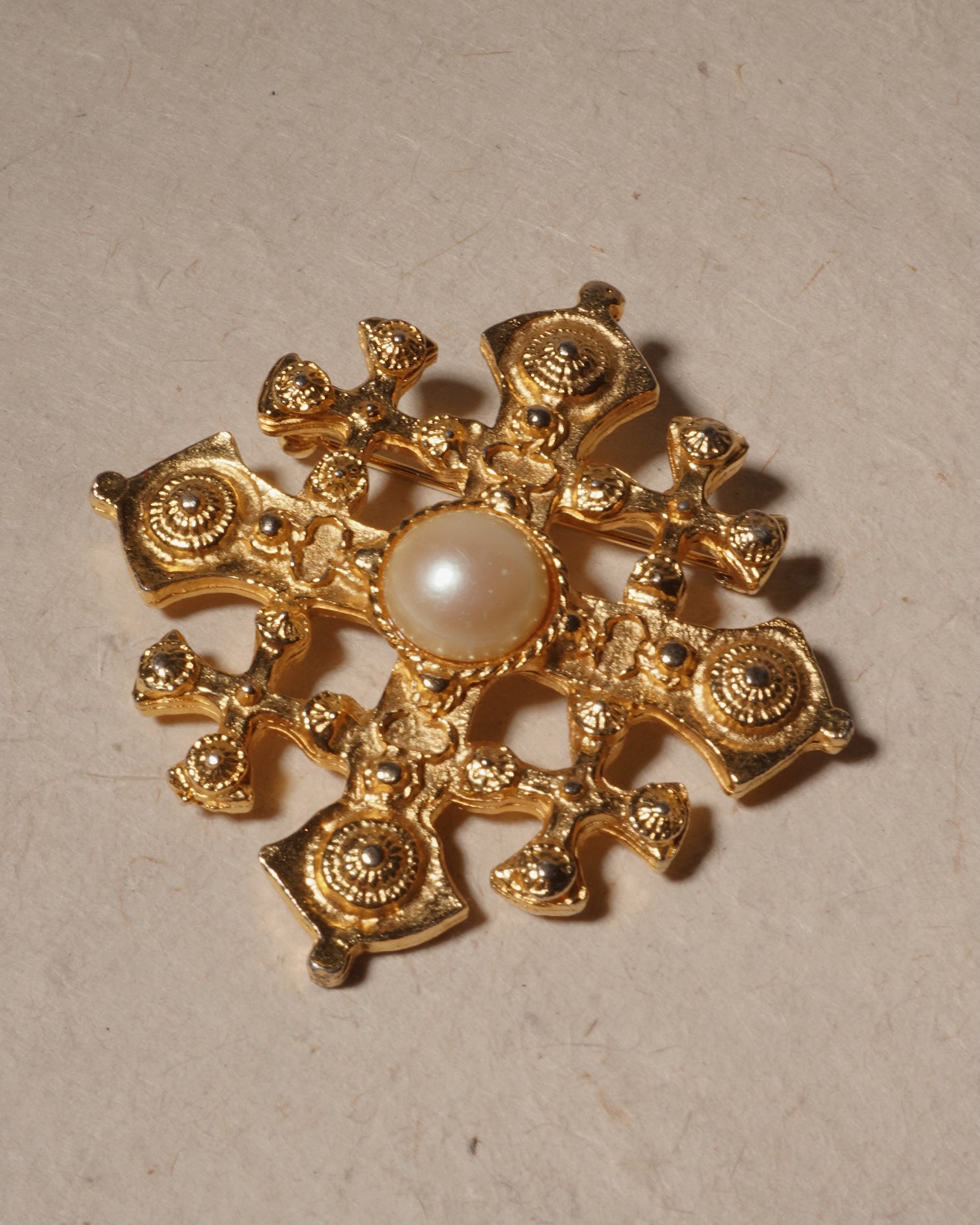 Vintage Byzantine Cross Brooch – Julia Vaughn